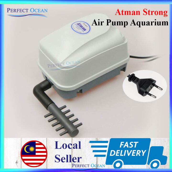 Atman Powerful Air Pump Aquarium HP4000 HP8000 Oxygen Air Blower Fish ...