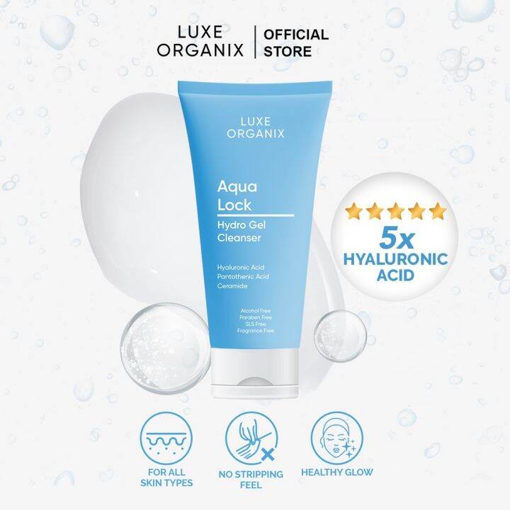 Luxe Organix Aqua Lock Hydro Gel Cleanser 150ml | Lazada PH