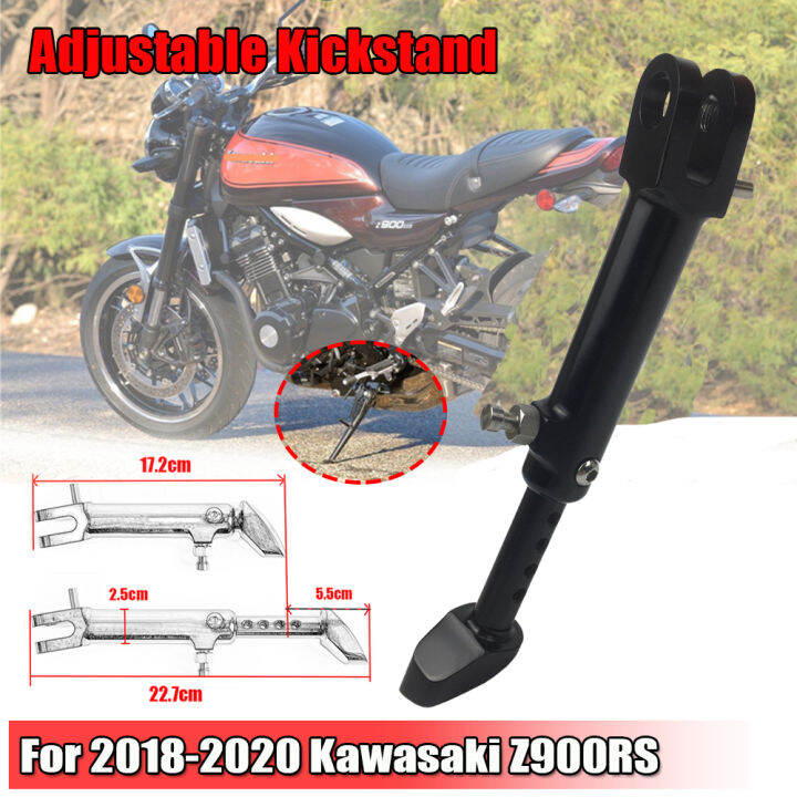 Motorcycle CNC Aluminum Adjustable Kickstand Side Kick Foot Stand ...