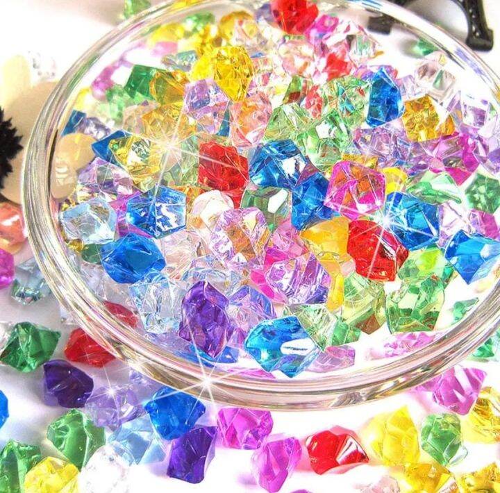 Multicolored Fake Crushed Ice Rock Plastic Gems Jewels Acrylic Ice Rock ...
