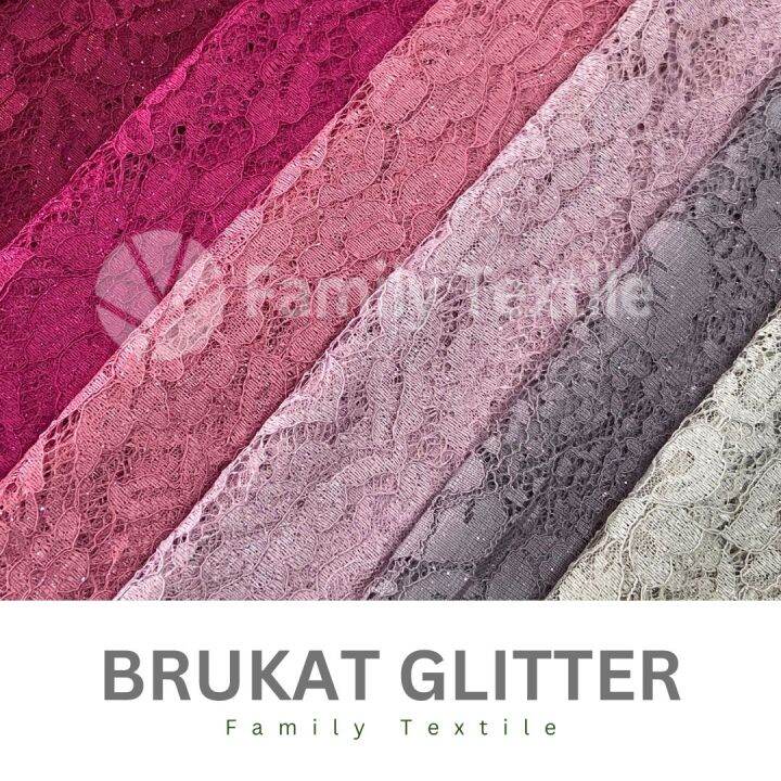 Kain Brokat Kebaya 1 Meter - Brukat Meteran Premium Bahan Brokat Kebaya ...