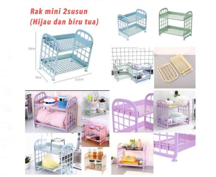 Rak Mini 2 Susun 21.5cm x 14cm x 20cm SF | Lazada Indonesia