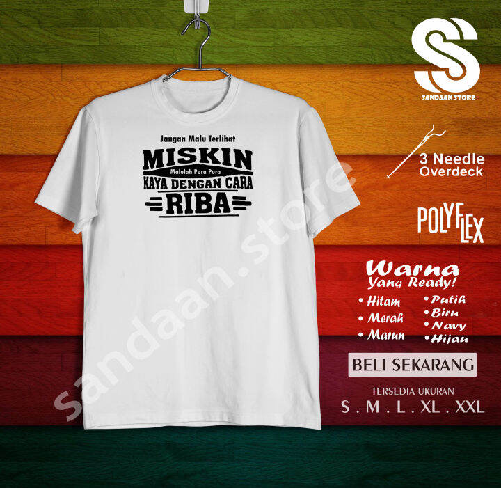 Baju Kaos Distro Tulisan kata-kata Riba Kaos keren | Lazada Indonesia Baju Kaos Distro Tulisan kata-kata Riba Kaos keren | Lazada Indonesia