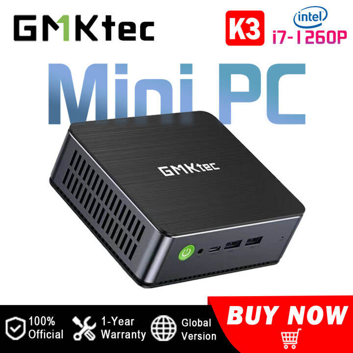 GMKtec-Intel K3®หลัก™I7-1260P คอมพิวเตอร์ขนาดเล็ก DDR4 3200MT/S NVME ...