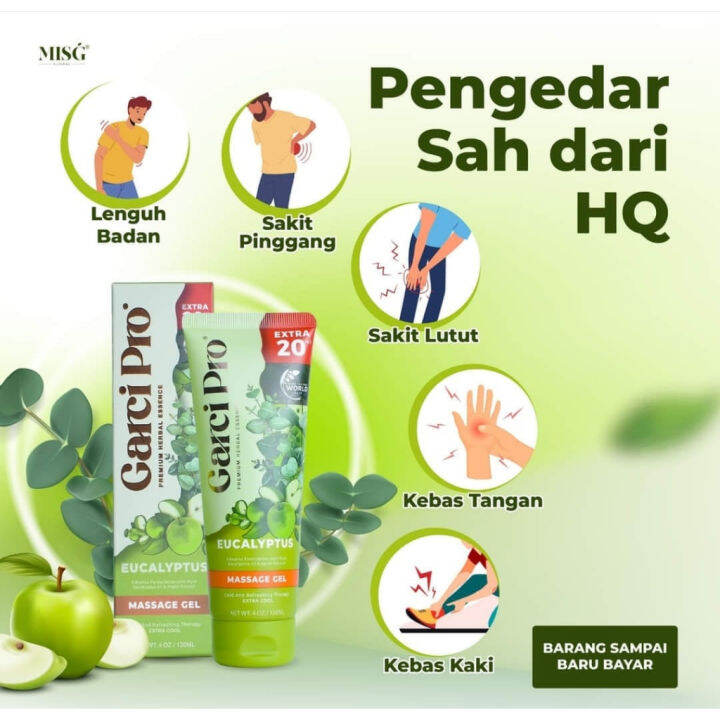 ⭐READY STOCK⭐ Gel Garci Pro Original HQ Ubat Kebas Kaki Tangan Sakit ...