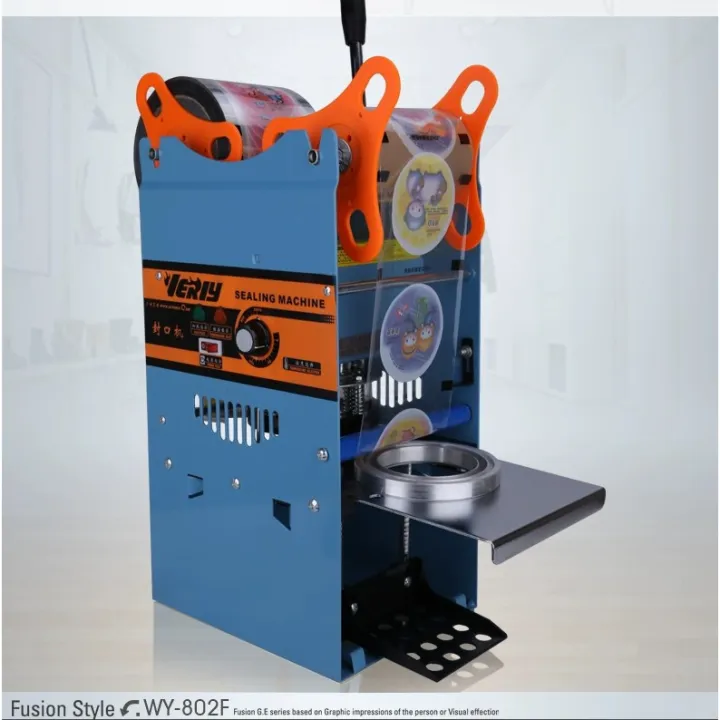 New Wy-802F Tall-Cup Sealing Machine 220V Manual For Bubble Tea Fruit Juice | Lazada PH
