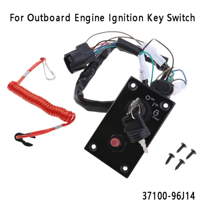 Single Ignition Key Switch Panel 37100-96J14 for Suzuki Outboard Engine ...