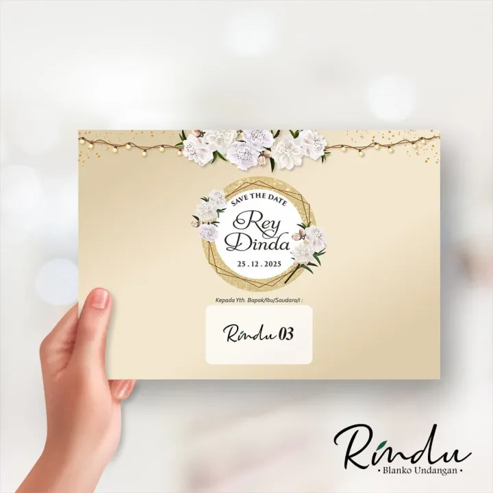 (ISI 50 LEMBAR) BLANGKO UNDANGAN RINDU 03 / UNDANGAN KOSONG / FREE FILE ...