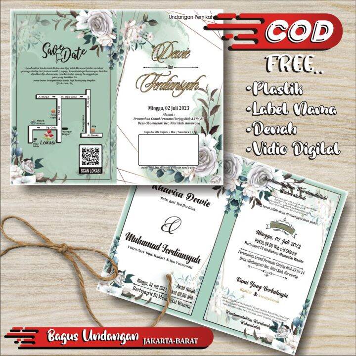 ( isi 100 Pcs )Undangan, Undangan Pernikahan, Undangan Pernikahan Murah ...