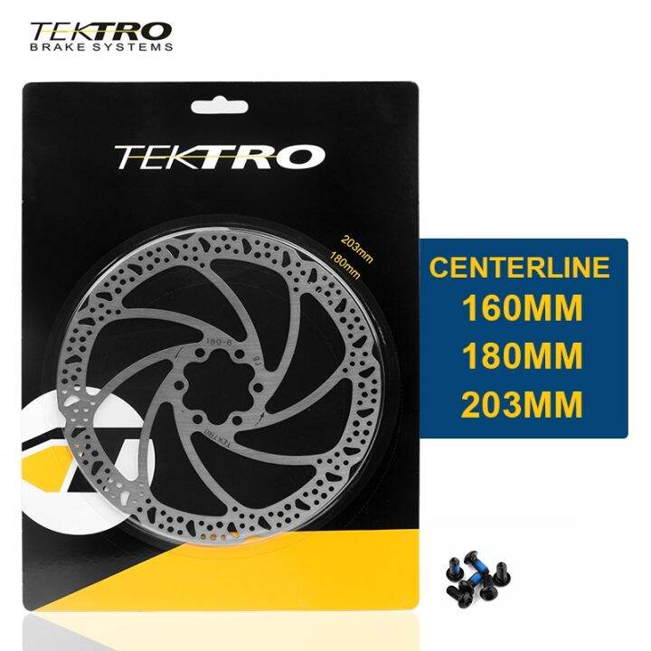 TEKTRO Bike Rotor 160mm 180mm 203mm Mountain Bicycle Hydraulic Disc Brake Rotors Boxed For MTB ...
