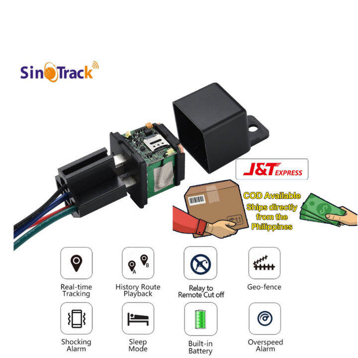 ☁SinoTrack GPS Tracker ST-907 Hide Design Relay Vehicle Motor Tracker ...