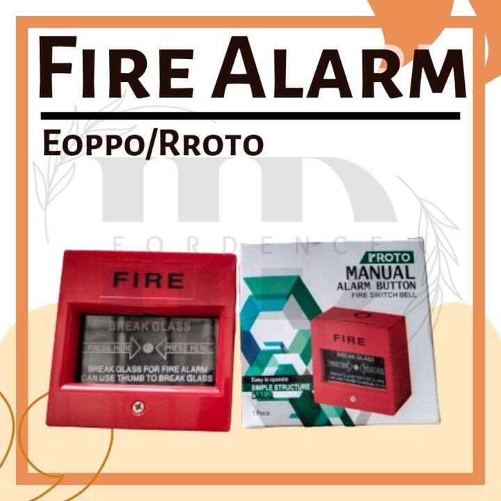 [Fordence] Eoppo/Rroto Fire Alarm | Manual Alarm Button ( Break Glass ...
