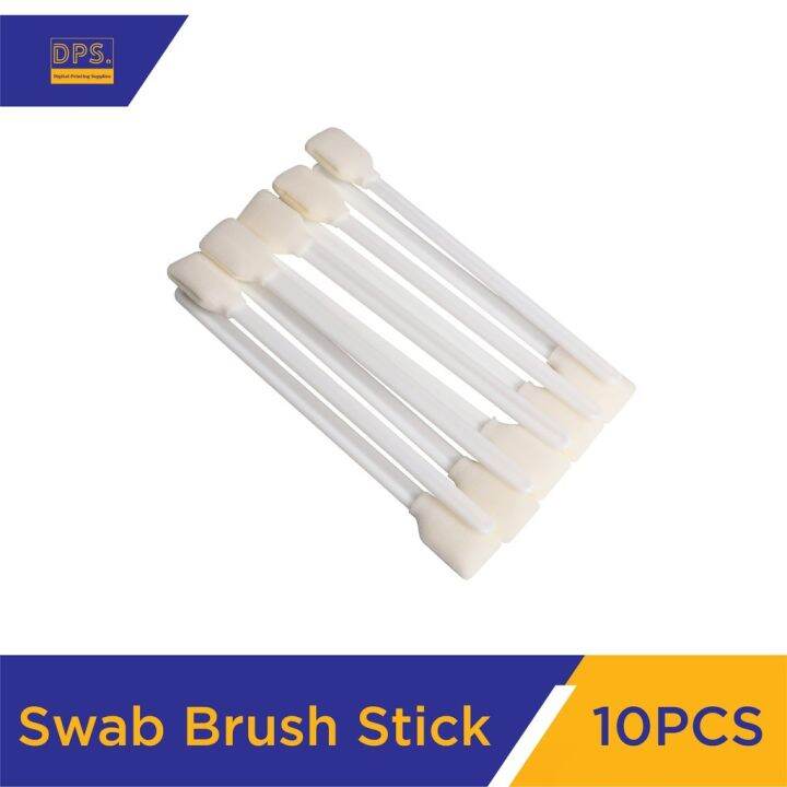 DPS 10 pcs Swab Brush Stick for Printer Head Cleaning Sponge Rod Format ...
