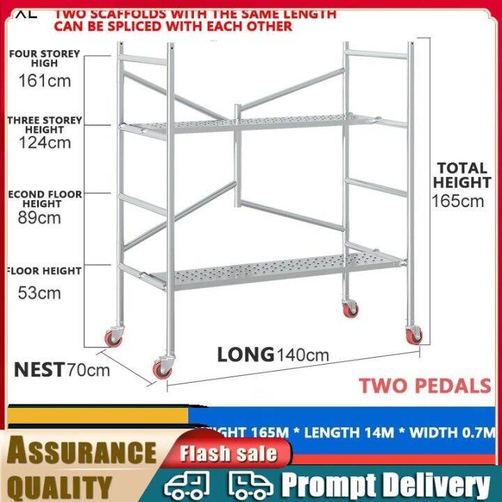 TXL 3 Year WarrantyFolding Ladder Platform Portable Scaffolding Mobile ...