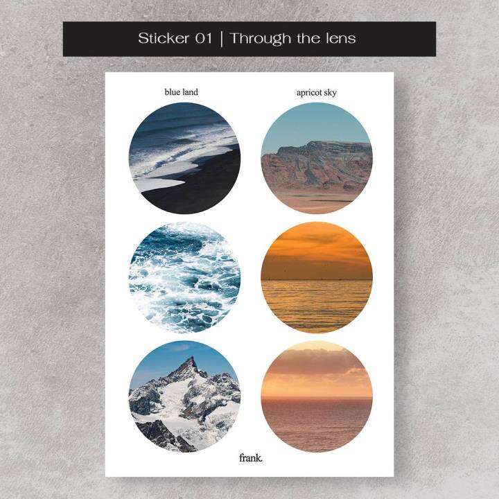 FRANK - Sticker 01 - Through the lens สติกเกอร์ไดคัท ขนาด 14x10cm ...