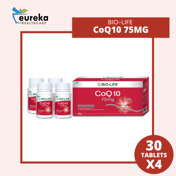BIO-LIFE COQ10 75MG 30'S X 4 | Lazada