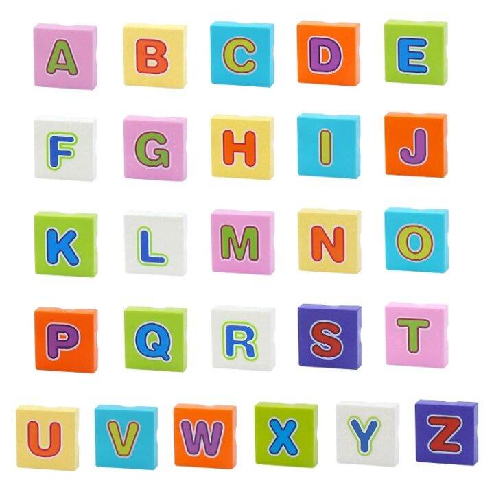 Children's large particles building blocks alphabet learning block ...