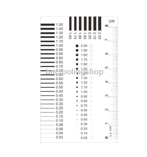 DG103Line gauge , แผ่นใสมาตรฐานสำหรับตรวจสอบชิ้นงาน, Dot Gauge,แผ่นฟิลม ...