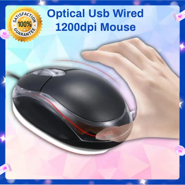Logo Optical Usb Wired 1200dpi Mouse Mice For Computer And laptop ...