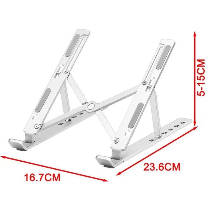 Adjustable Foldable Laptop Stand Desk Portable Notebook Computers Riser ...