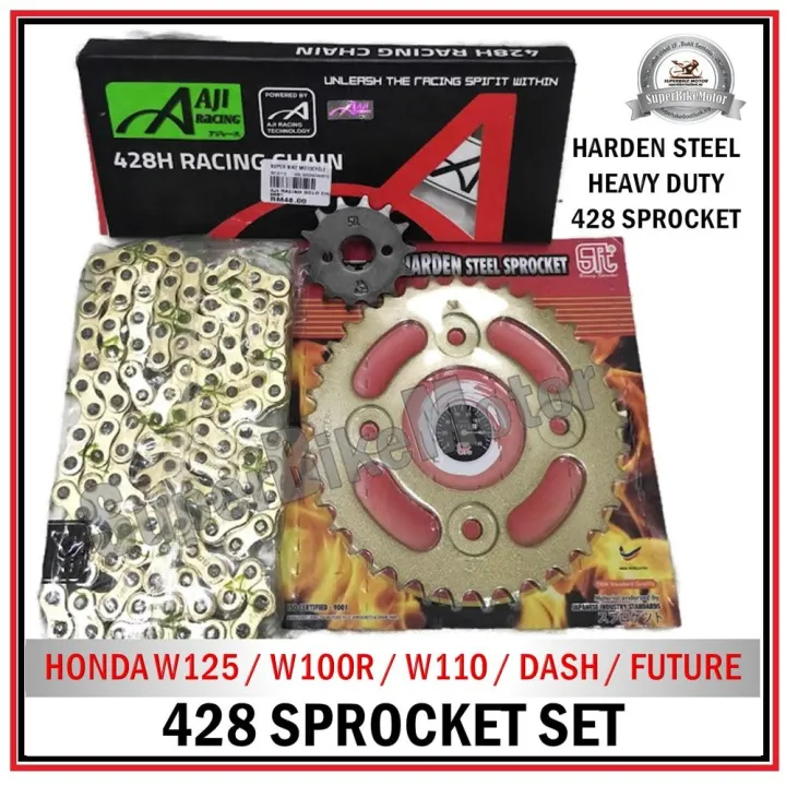 HONDA WAVE125 / W125 / W110 / DASH / W100R / FUTURE - HARDEN STEEL 428 ...