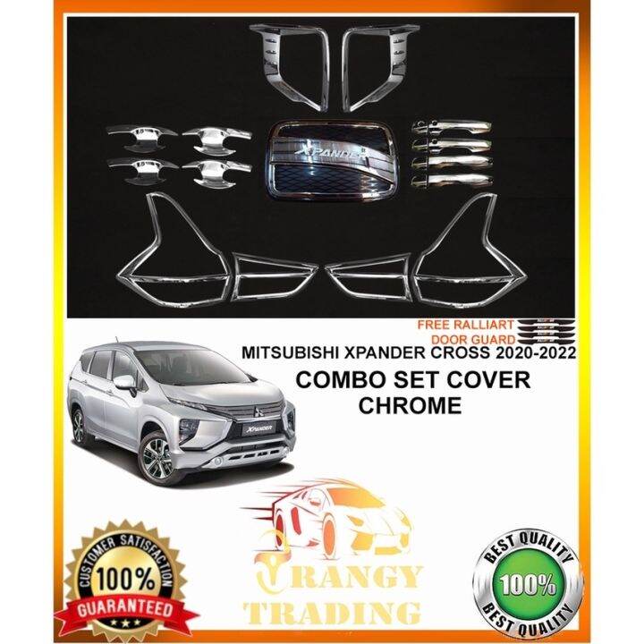 Mitsubishi Xpander Cross 2020 to 2022 V3 Garnish Combo Set Cover Chrome ...
