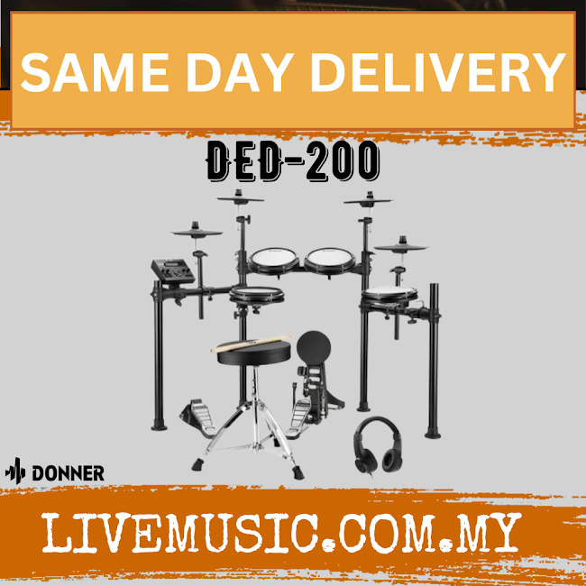 Donner DED-200 Electric Drum Set Electronic Drum Kit with Headphone ...
