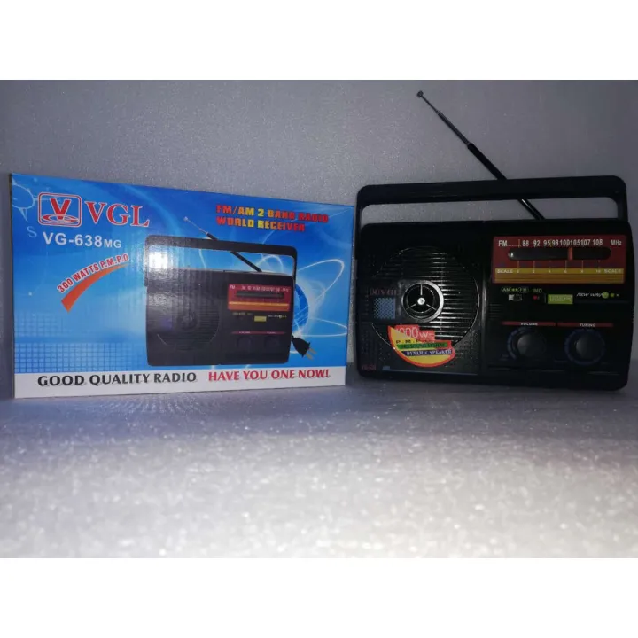 LARGE SIZE ELECTRIC RADIO SPEAKER FM/AM AC POWER & DC POWER WITH HIGH ...