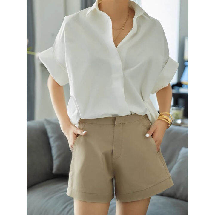 KP- 7030 Plain Formal Collared Top | Lazada PH