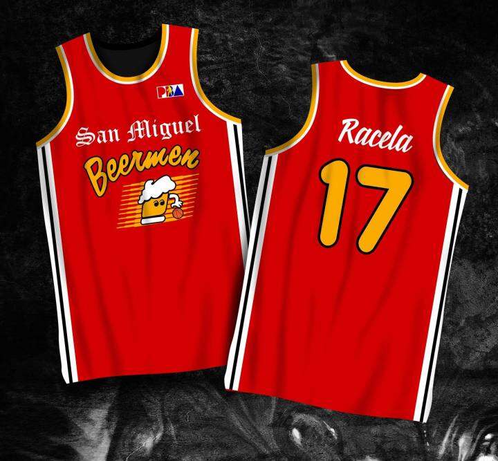 PBA RETRO JERSEY | SAN MIGUEL BEERMEN OLSEN RACELA #17JERSEY | FULL ...