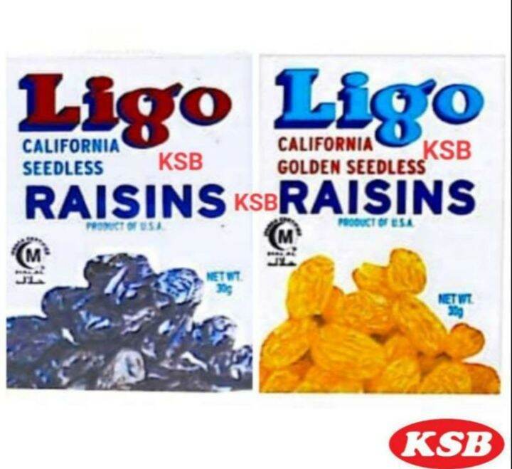 LIGO CALIFORNIA SEEDLESS & GOLDEN SEEDLESS RAISIN 30G | Lazada