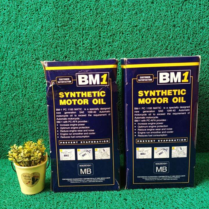 PAKET 2 BOTOL OLI BM1 MATIC 1 LITER | Lazada Indonesia