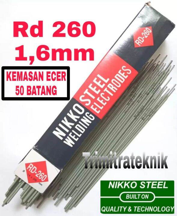 Kawat las Nikko Steel 1,6mm RD-260 Welding Electrodes 5KG | Lazada Indonesia