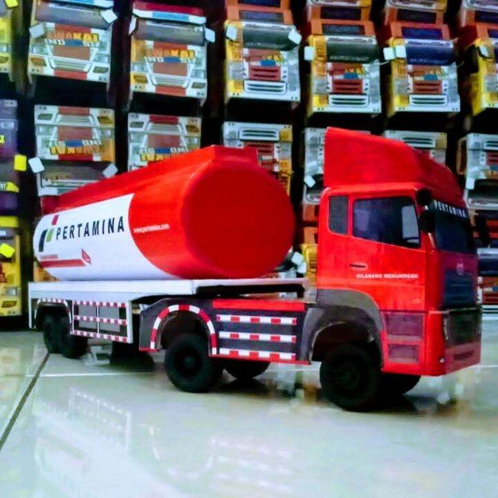 miniatur truk pertamina / treler | Lazada Indonesia