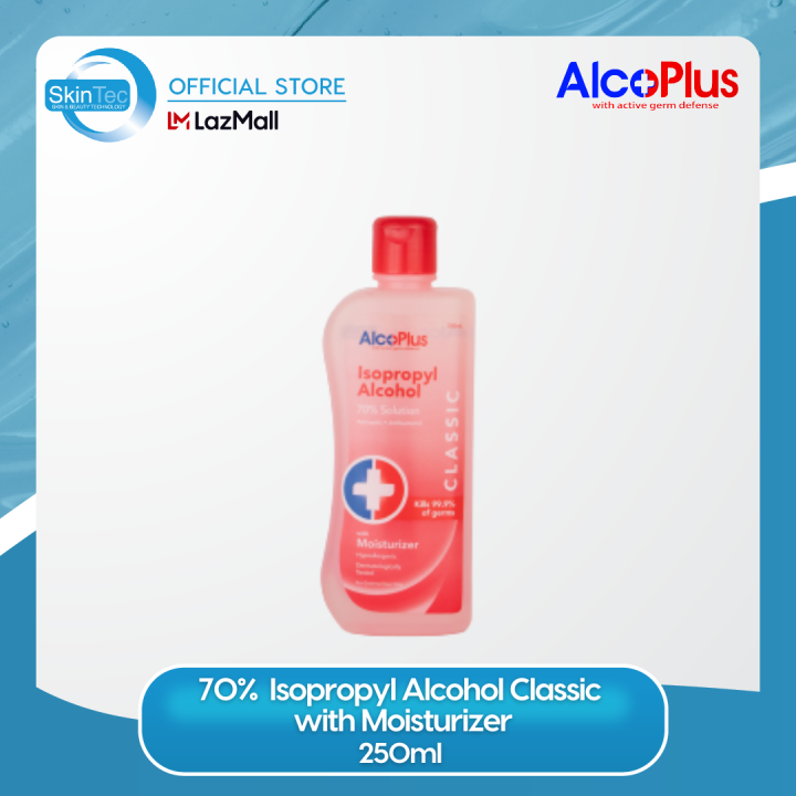 Alcoplus Classic Isopropyl 70% Alcohol Classic 250ml with Moisturizer ...