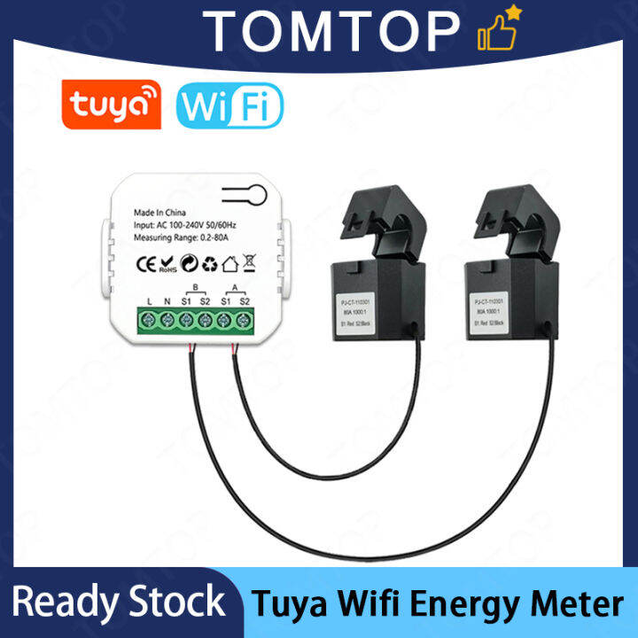 Tuya ระบบ PV พลังงานแสงอาทิตย์เครื่องวัดพลังงานอัจฉริยะ Wi-Fi ปริมาณการ ...