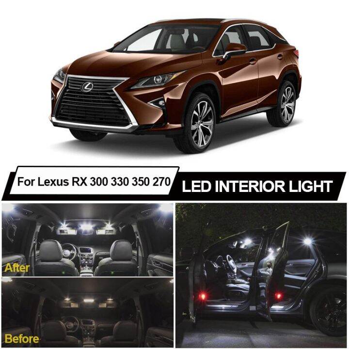 Canbus LED สำหรับภายในรถยนต์หลอดไฟสำหรับ Lexus RX 300 330 350 270 400H ...