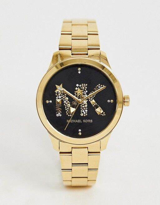 นาฬิกาข้อมือผู้หญิง MK6682 MICHAEL KORS Analog Gold Tone Dial Ladies ...