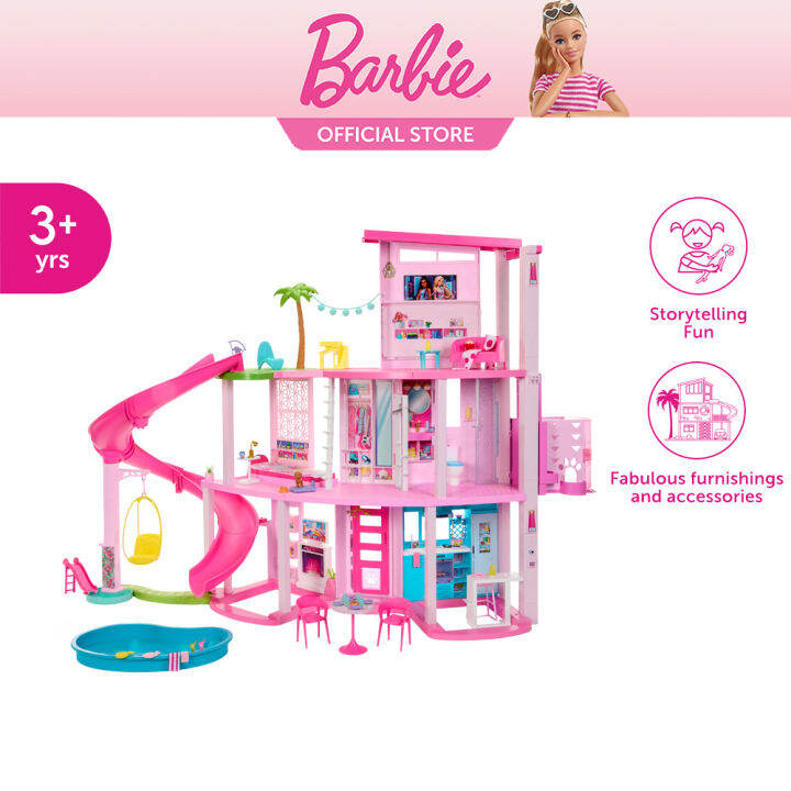 Barbie The Movie Dreamhouse with 3-Story Slide บาร์บี้ดรีมเฮาส์ พร้อม ...