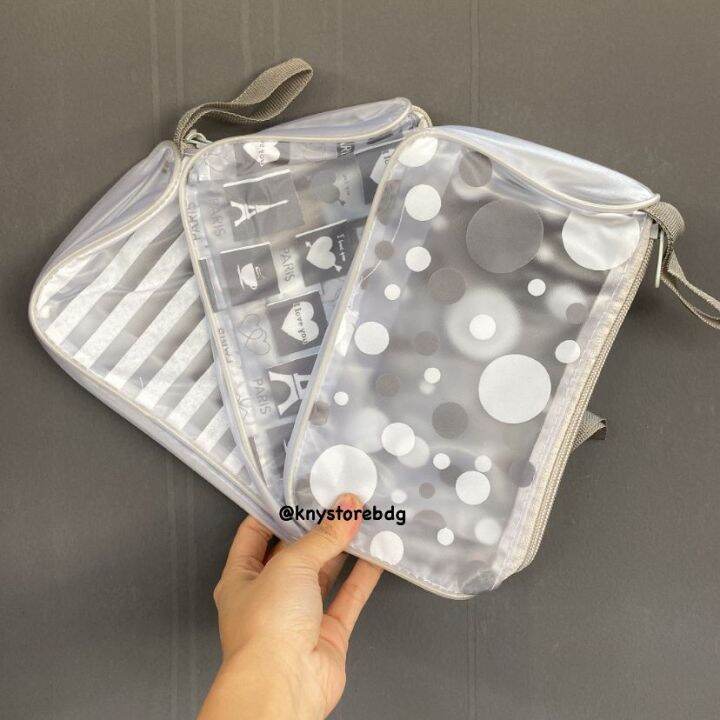 MINI POUCH TRANSPARANT BERBAGAI MACAM MOTIF | Lazada Indonesia
