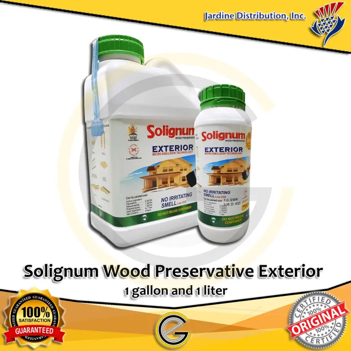 Jardine Solignum Wood Preservative Exterior [1 gallon | 1 liter ...