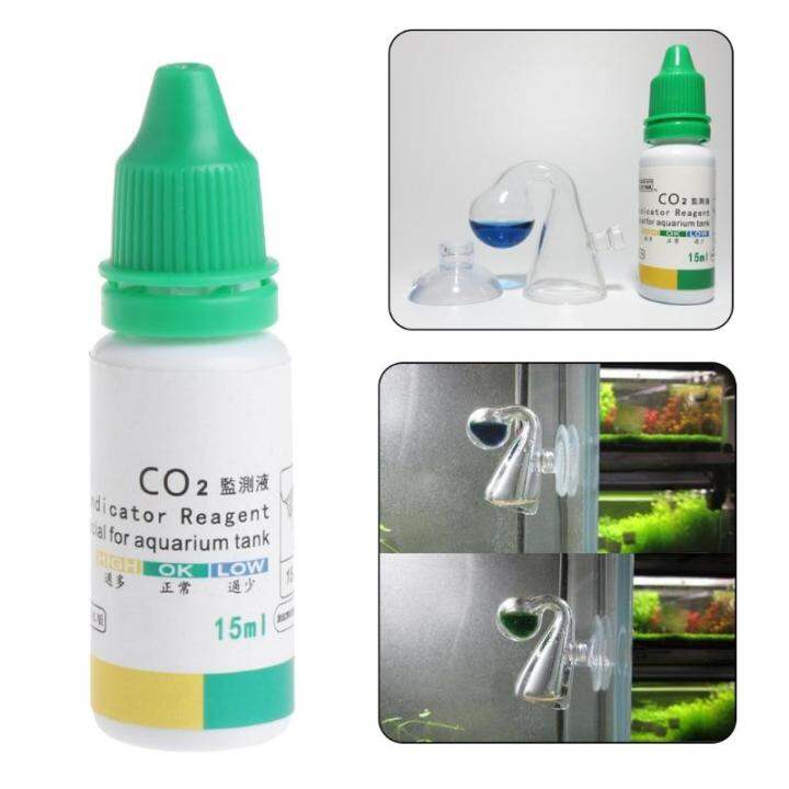 Aquarium CO2 Glass Drop Checker Long Term Monitor Fish Tank Test ...