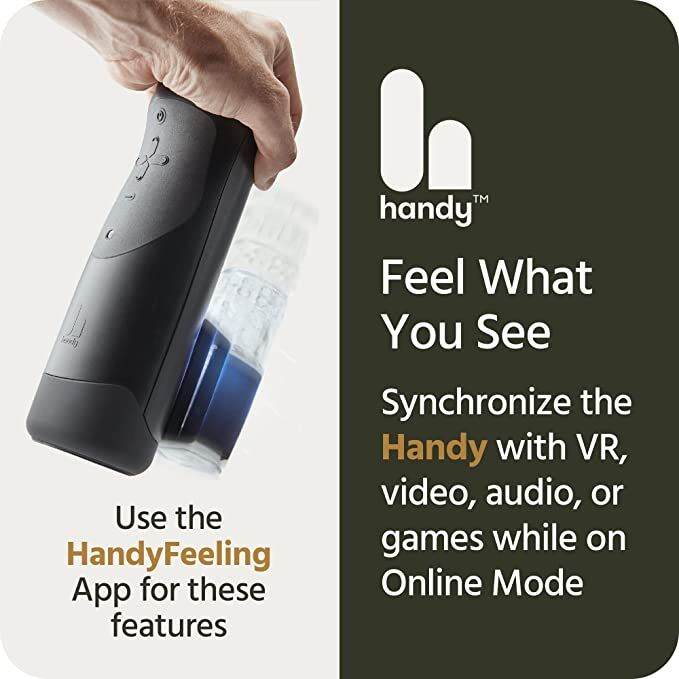 THE HANDY - APP CONTROLLED INTERACTIVE BLUETOOTH STROKER MALE ...
