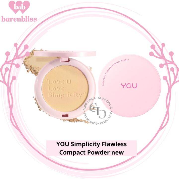 YOU Simplicity Flawless Compact Powder | Bedak Padat | Natural Makeup ...