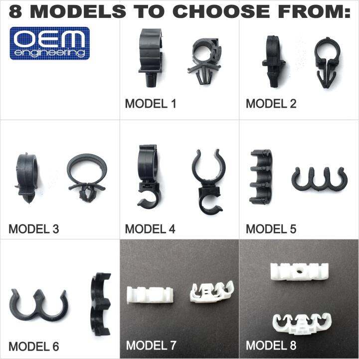 OEM Engineering ENGINE BAY WIRE AND HOSE CLIPS Assorted Pack of 80pcs ...