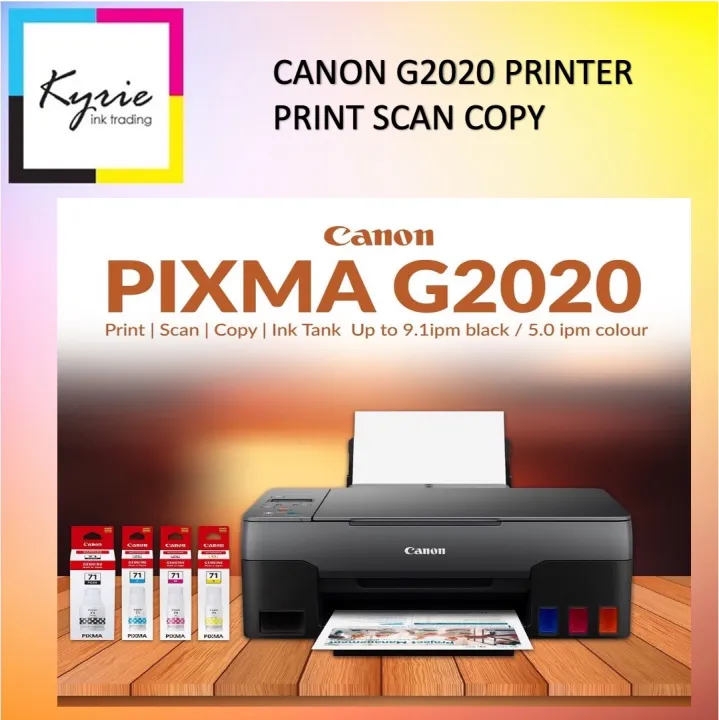 CANON PIXMA G2020 Easy Refillable Ink Tank, All-In-One Printer for High ...