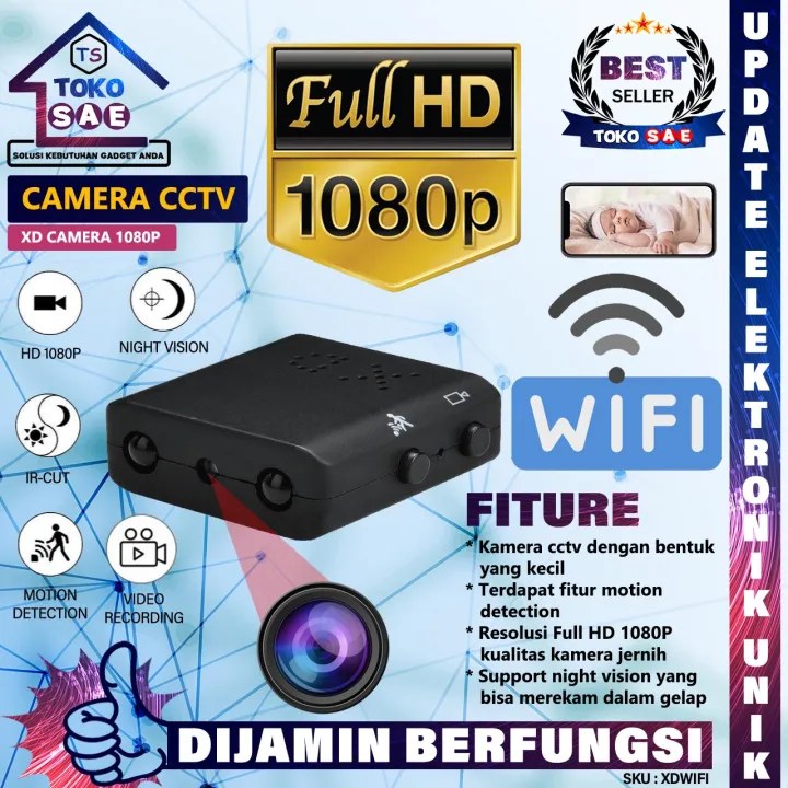 Smaller Camera XD Wifi 1080p Super Mini Kamera Pengintai Resolusi Full ...