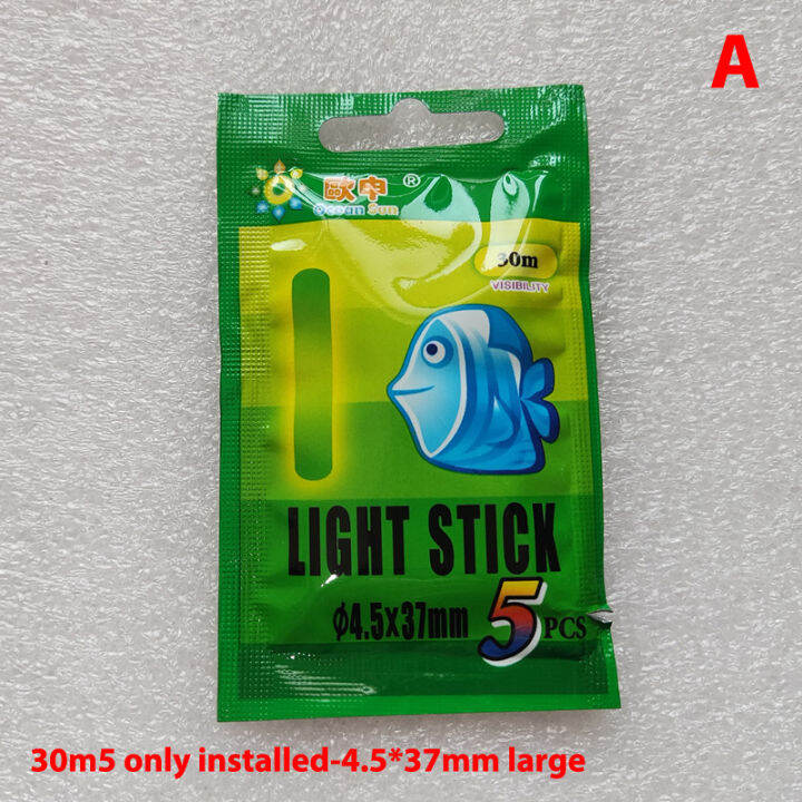CCC💕stones 5 packs 10pcs Fishing Float Fluorescent Lightstick Light ...
