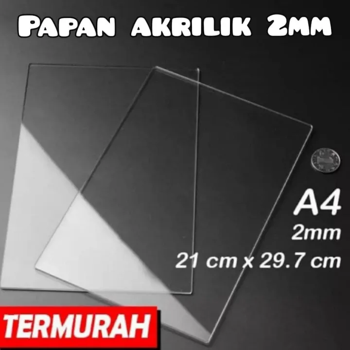 BIGMOM - Papan Akrilik Ukuran A4 Tebal Bening / Akrilik Lembaran Acrylic Bening Murah | Lazada ...