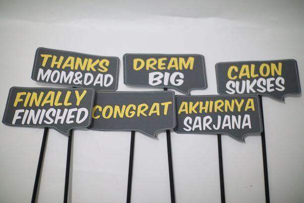 Photobooth props Graduation wisuda perlengkapan photobooth wisuda ...